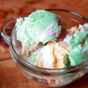 Easy Rainbow Sherbet {4 ingredients} - Resolution Eats